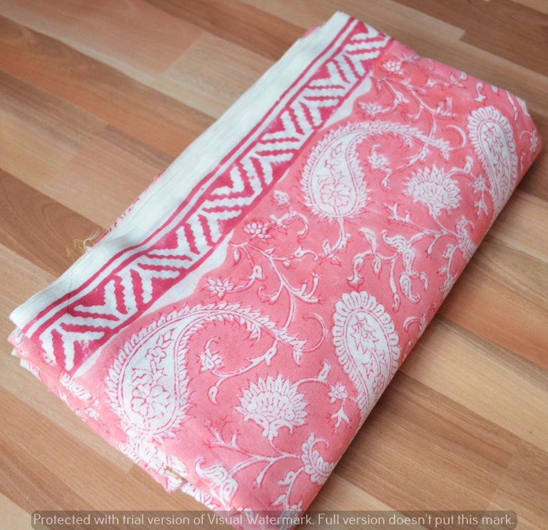 Paisley Print Indian Handmade Ethnic by the Yard Women - Etsy