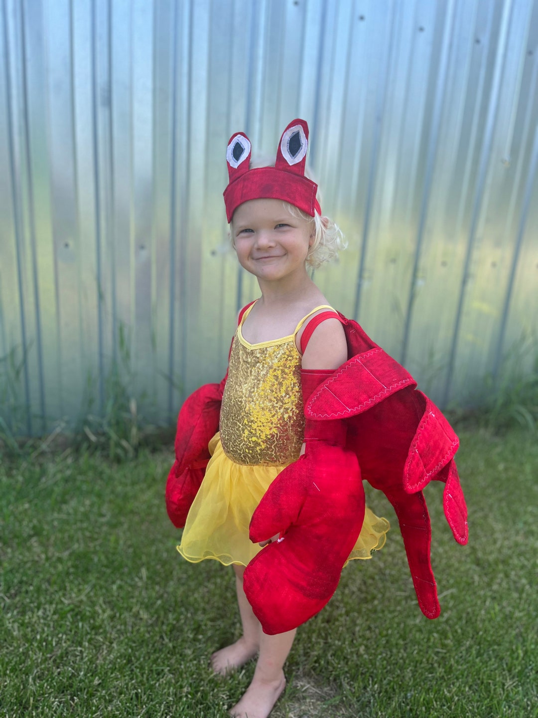 Crab Costume Set, Toddler Ocean Themed Halloween Costume - Etsy