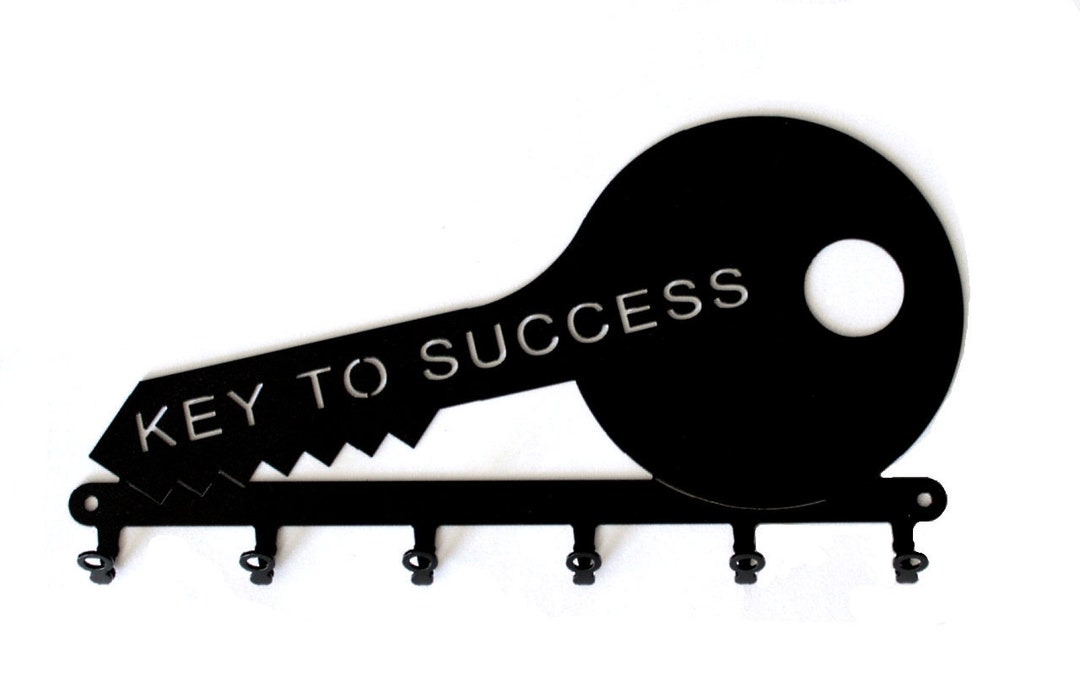 Key Board / Hook Bar Key to Success Key Board 6 Hooks Metal Black - Etsy