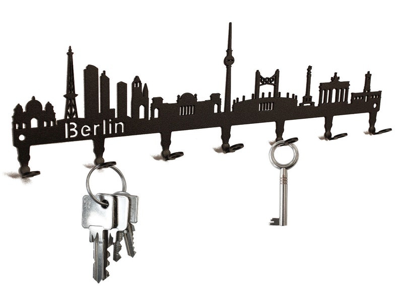 Berlin Skyline Premium Key Holder Hook Hanger - Etsy