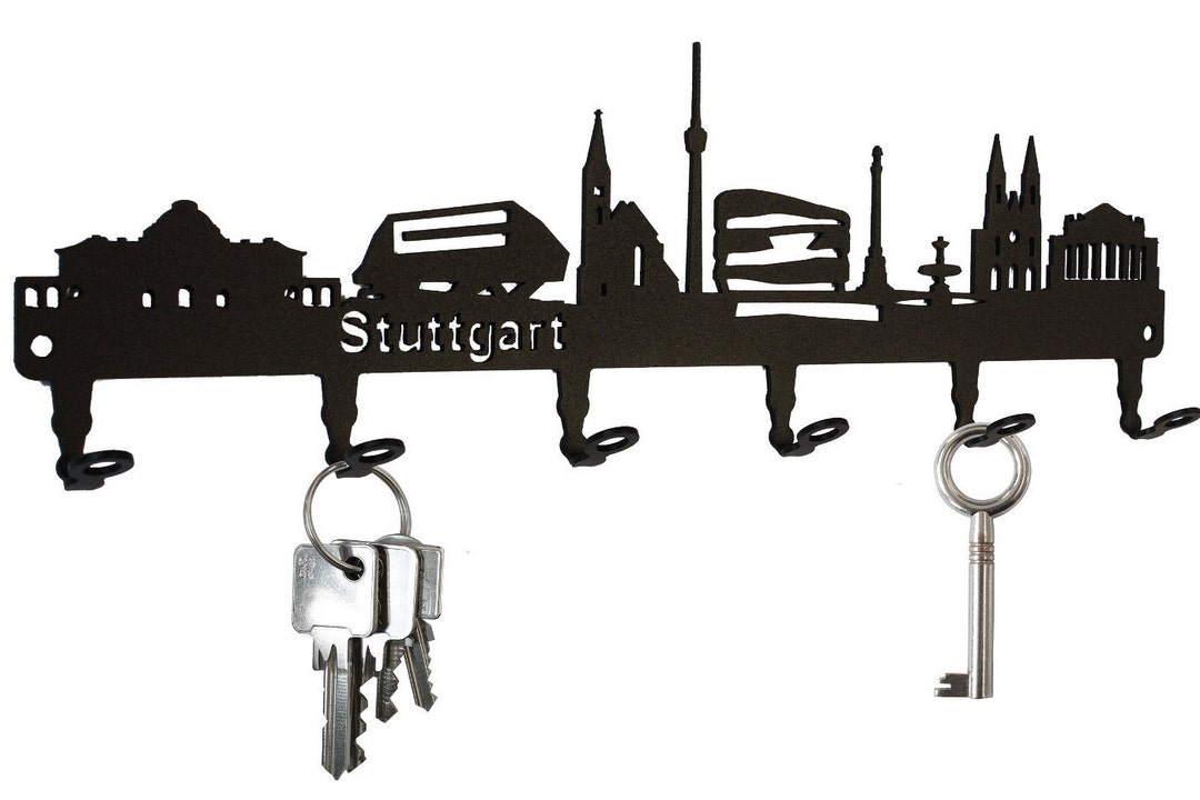 Key Board/hook Bar Skyline Stuttgart key Board Baden-württemberg, Key ...