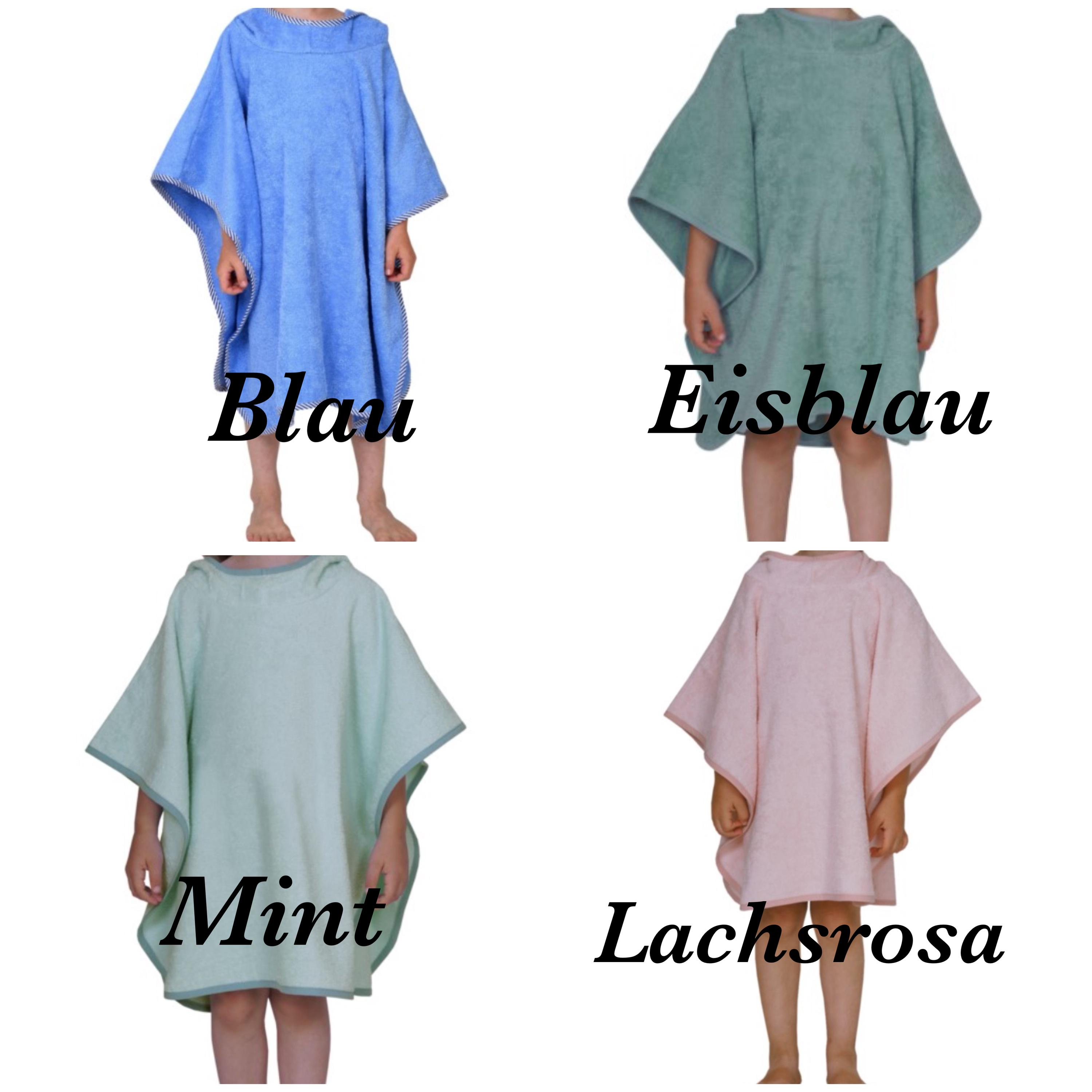 Bath Poncho, Baby Poncho, Embroidered With Rainbow and Name - Etsy