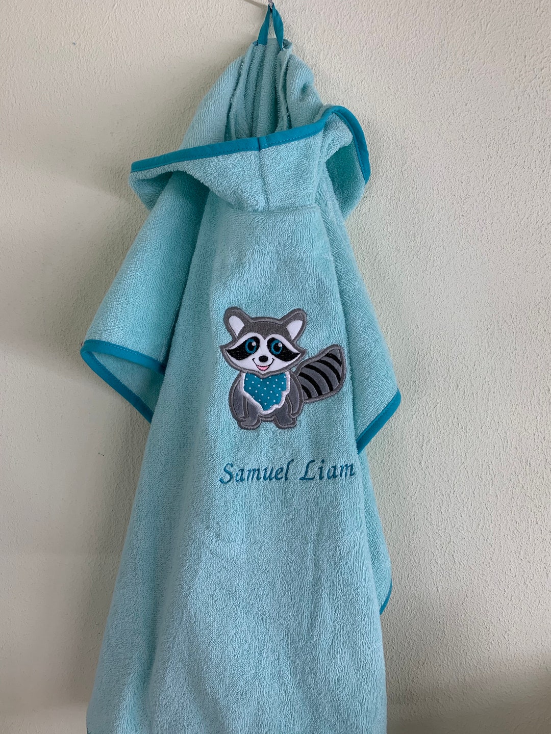 Bath Poncho, Baby Poncho, Embroidered With Application and Name - Etsy