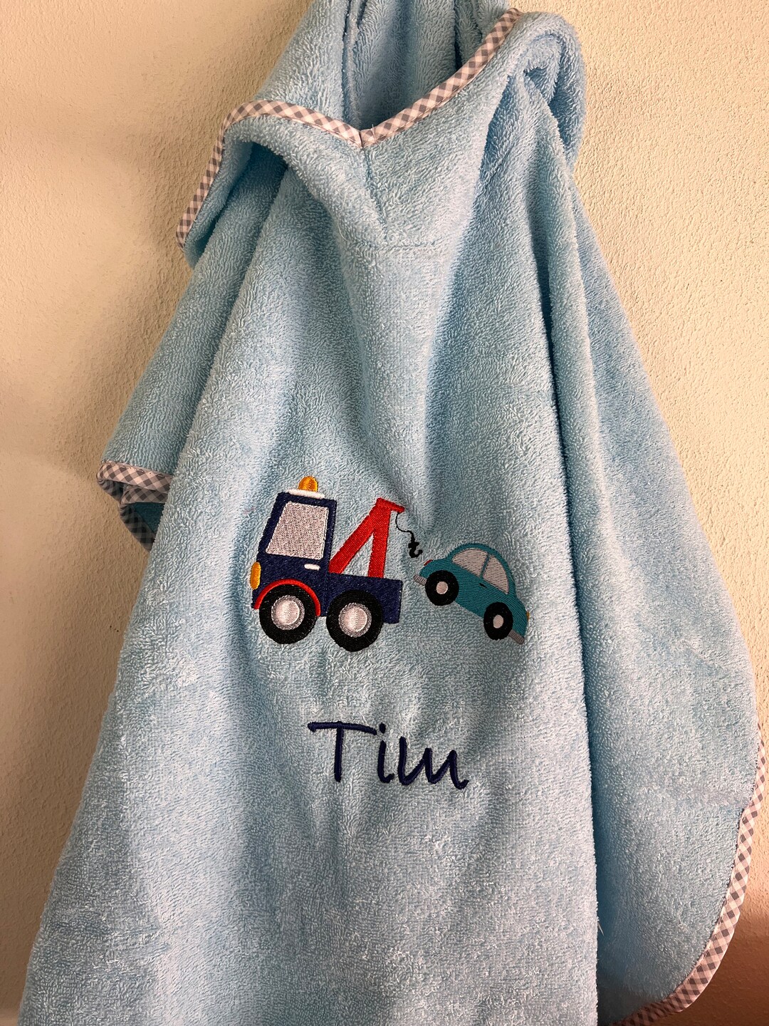 Bath Poncho, Baby Poncho, Embroidered With Application and Name - Etsy