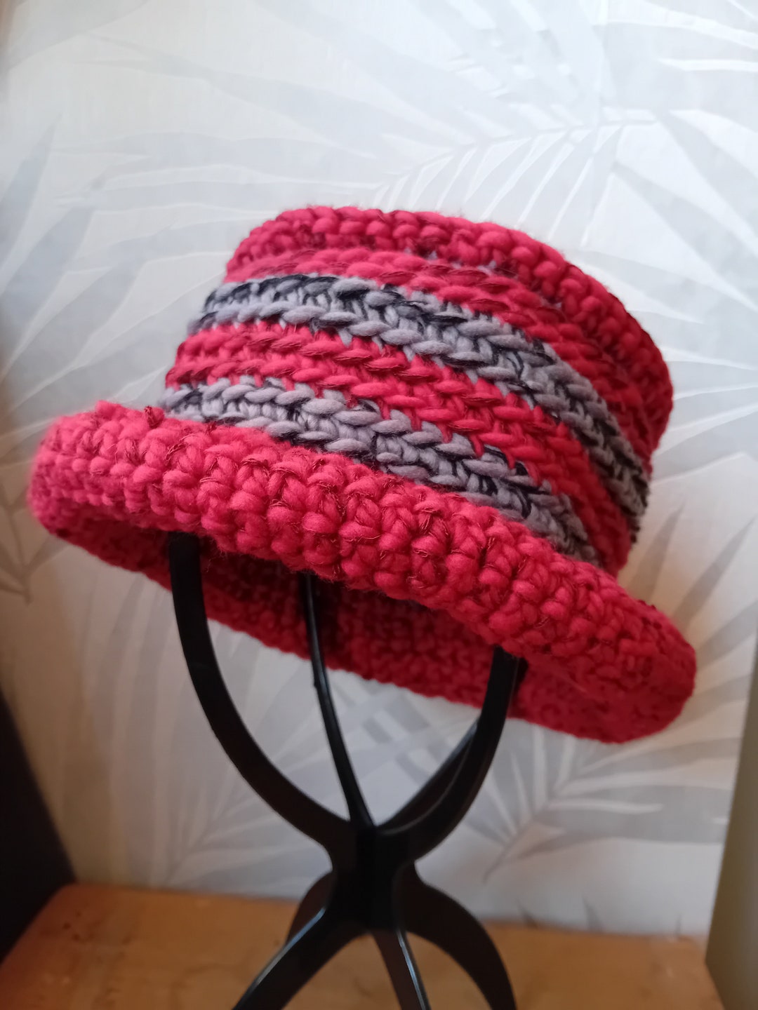 Haakpatroon Cloche Hoed Met Dikke Rand, Eigen Ontwerp, Uniek Design - Etsy