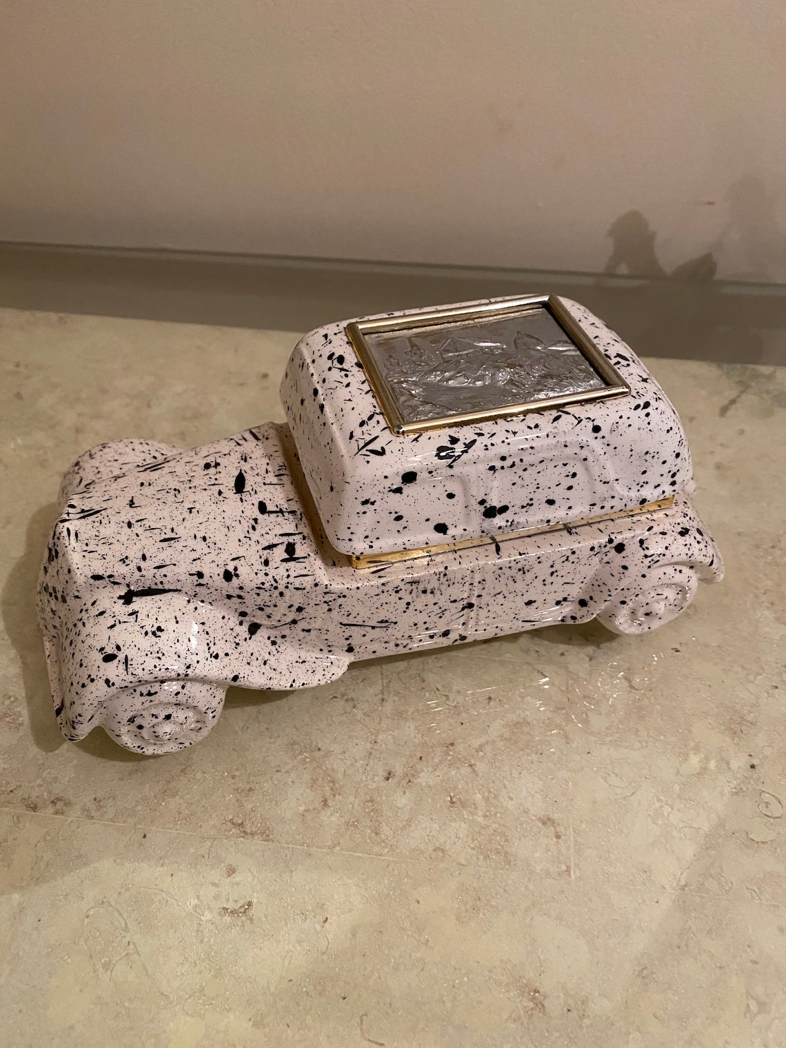 Vintage Italian Ceramic Car Trinket Box - Etsy