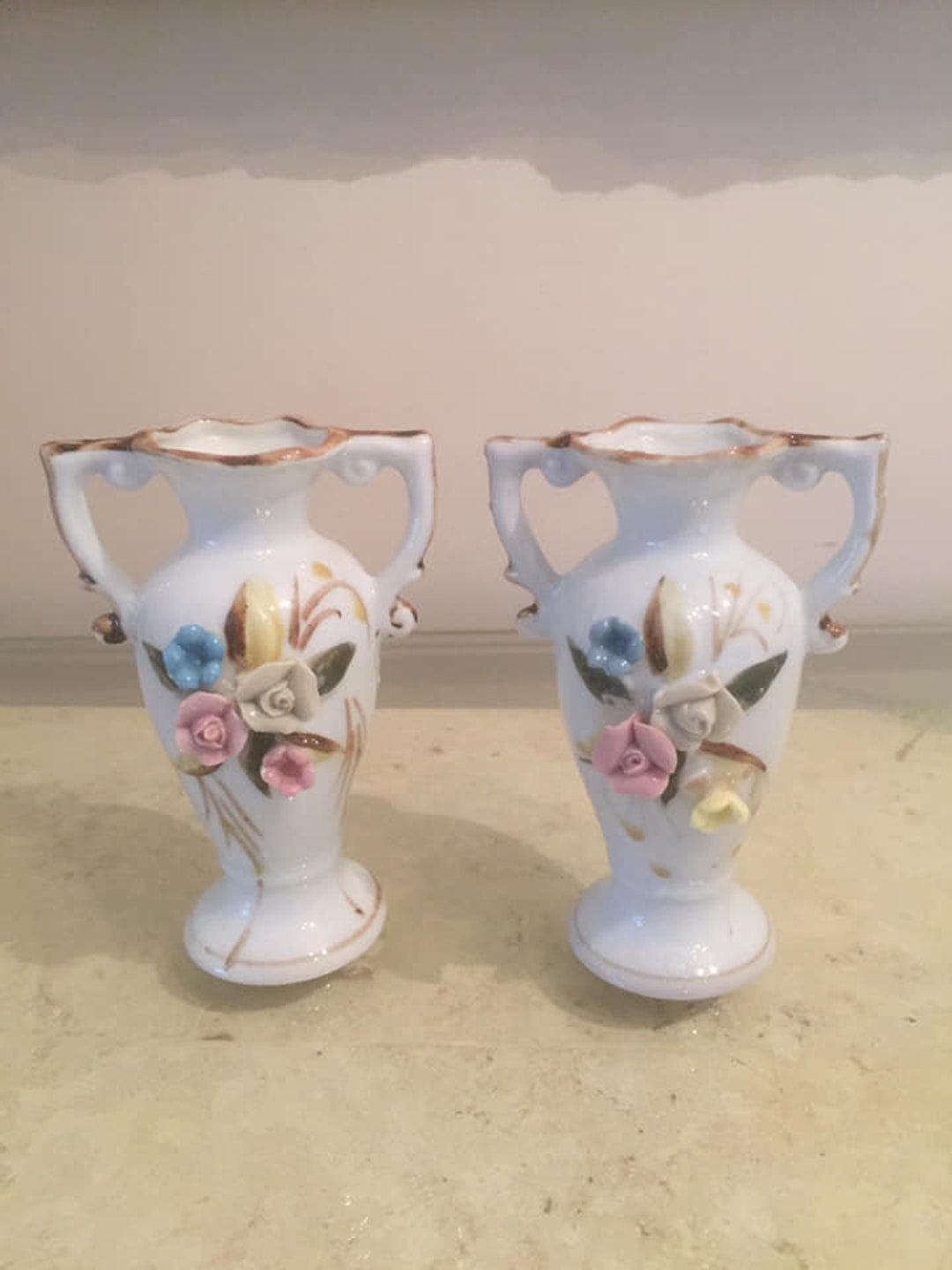 Vintage Ceramic Mini Vases X 2 - Etsy