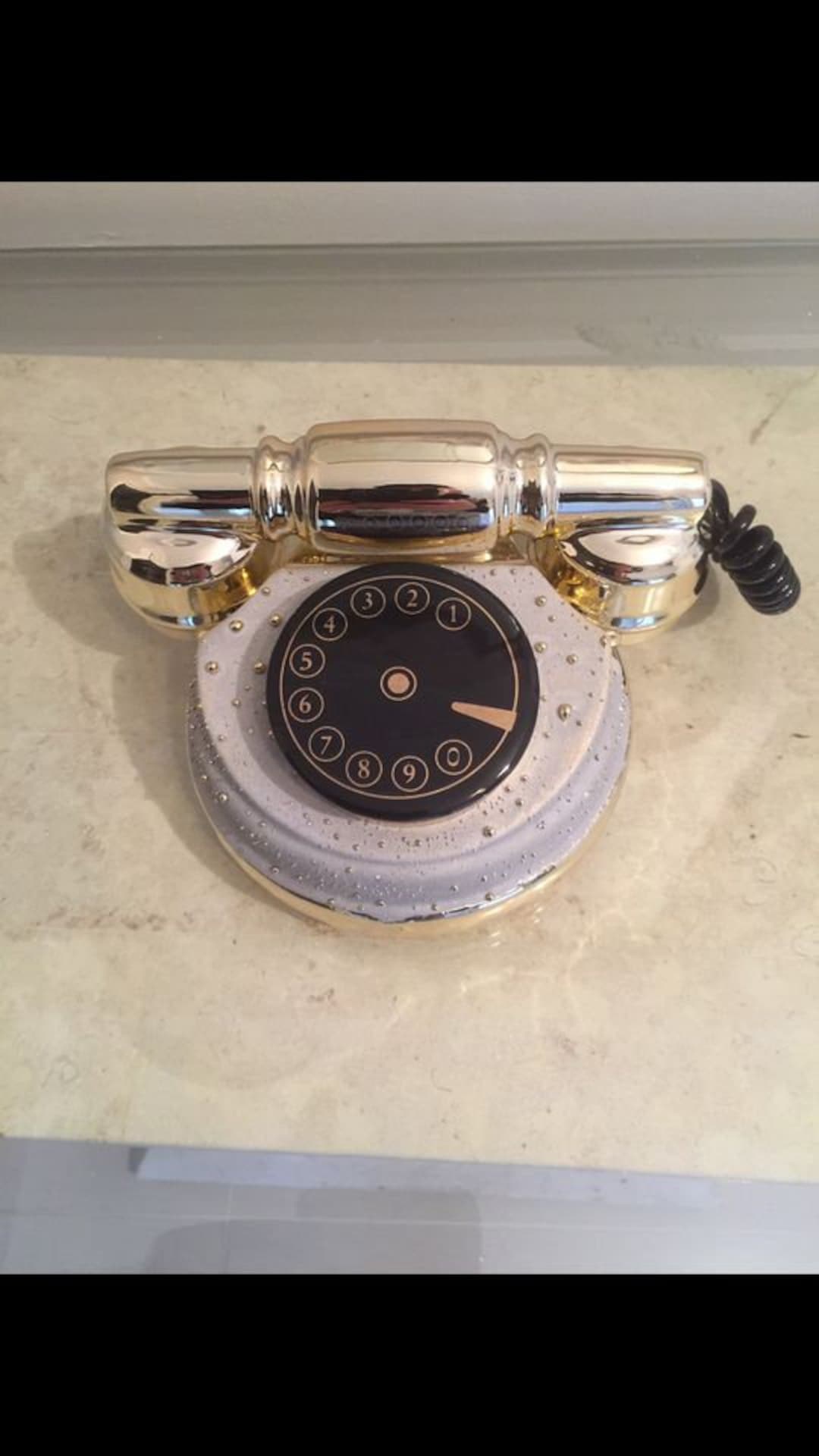 Vintage Italian Ceramic Telephone Trinket Box - Etsy