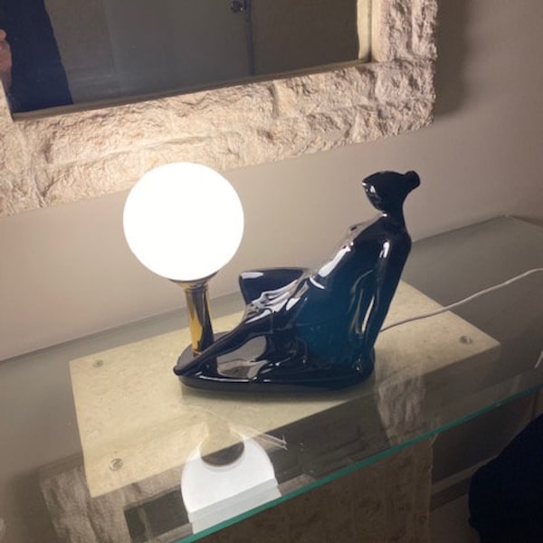 Brass Lady Table Lamp - Etsy