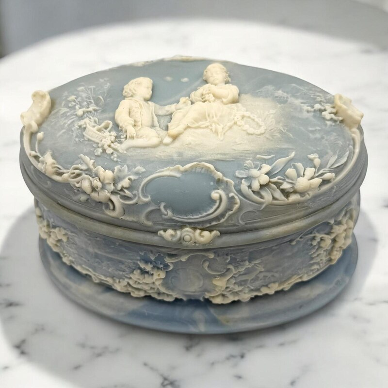 Incolay Jewelry Box - Etsy