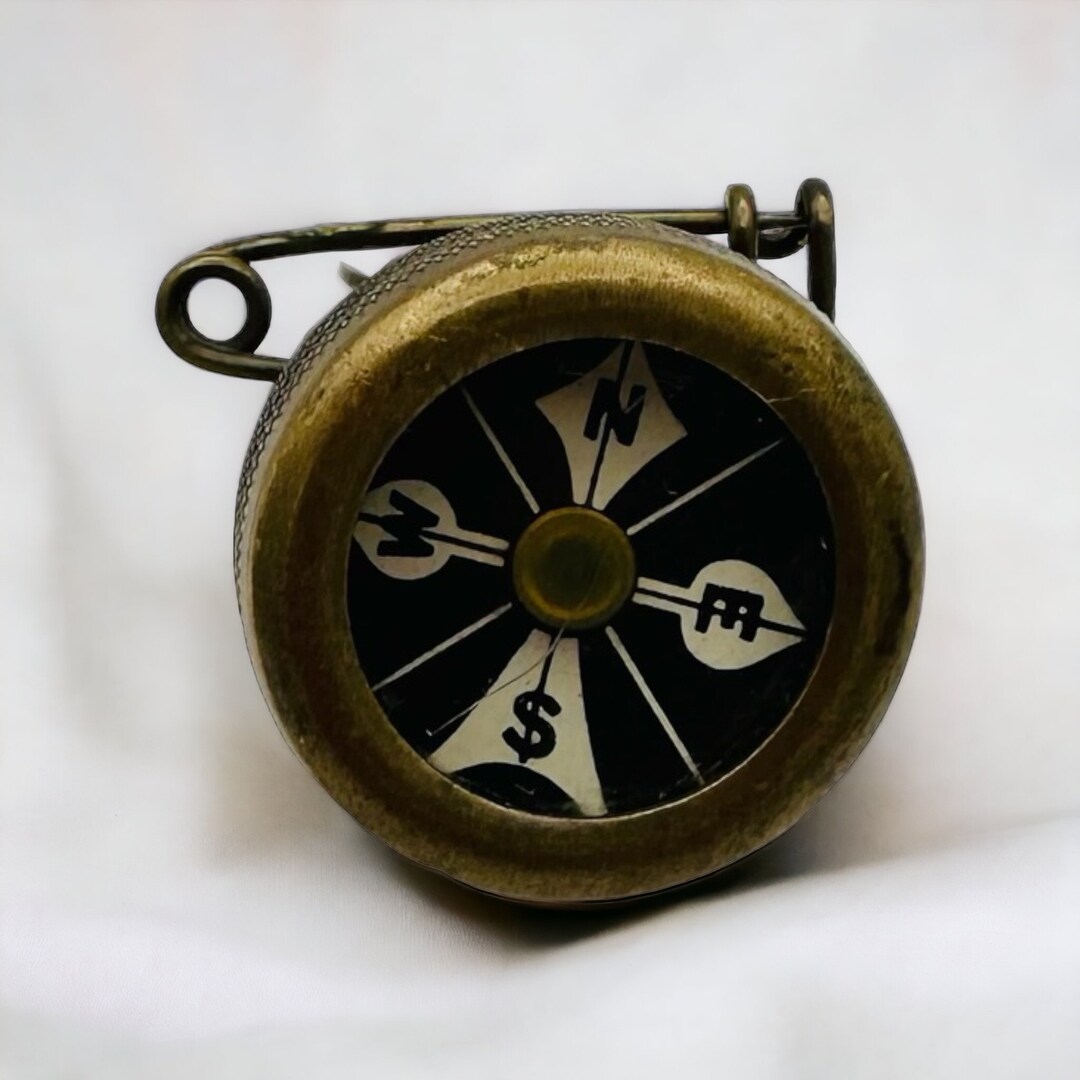 Vintage Marbles Compass Lapel Pin On Gladstone Michigan Usa Etsy Australia
