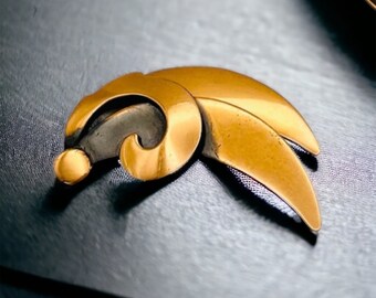 Mid Century Modern Copper Brooch ..pin - Etsy