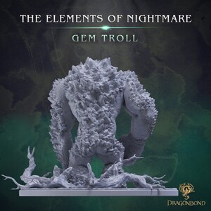 Gem Troll | Draco Studios | RESIN | Troll | Dungeon Monster | Fantasy ...