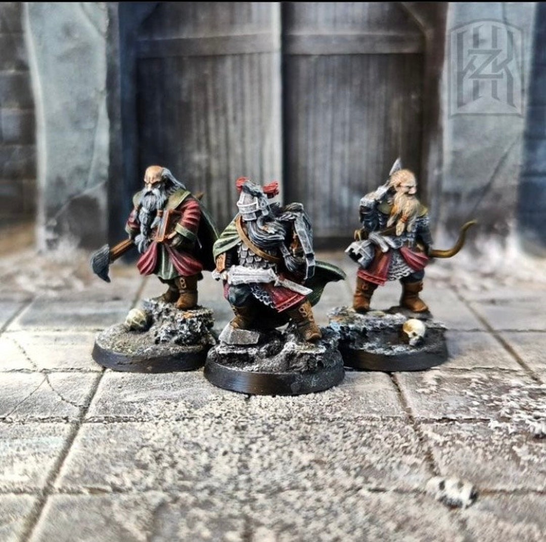 Drurik Ravenhelm and Dwarf Heroes | Kzk Minis | RESIN | Khazad-dum ...