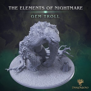 Gem Troll | Draco Studios | RESIN | Troll | Dungeon Monster | Fantasy ...