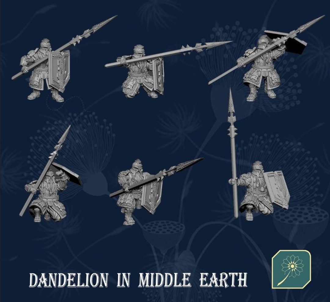 Metal Mountain Dwarf Spearmen | Dandelion in Middle Earth | RESIN ...