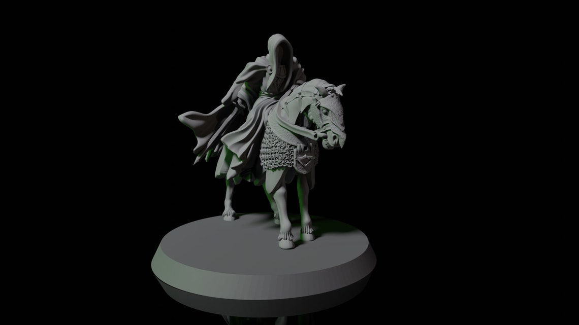 The Nine Wraiths (mounted) | Kzk Minis | RESIN | Forces of the Dark ...