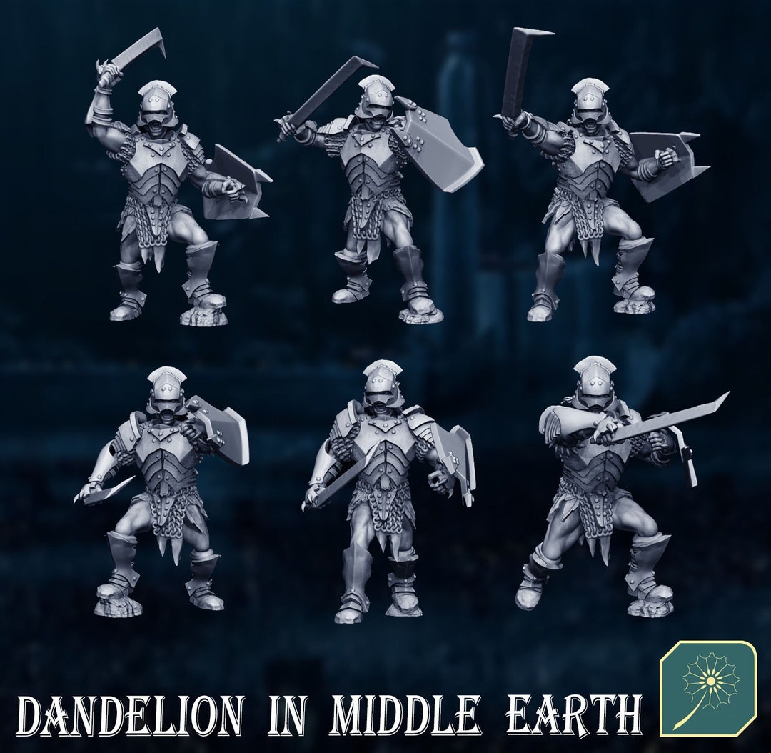 Great Orc Swordsmen | Dandelion in Middle Earth | RESIN | Fantasy | Dnd ...
