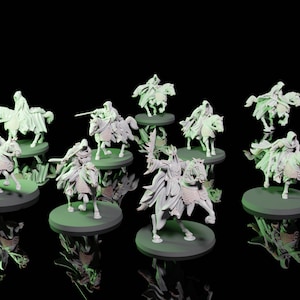 The Nine Wraiths (mounted) | Kzk Minis | RESIN | Forces of the Dark ...