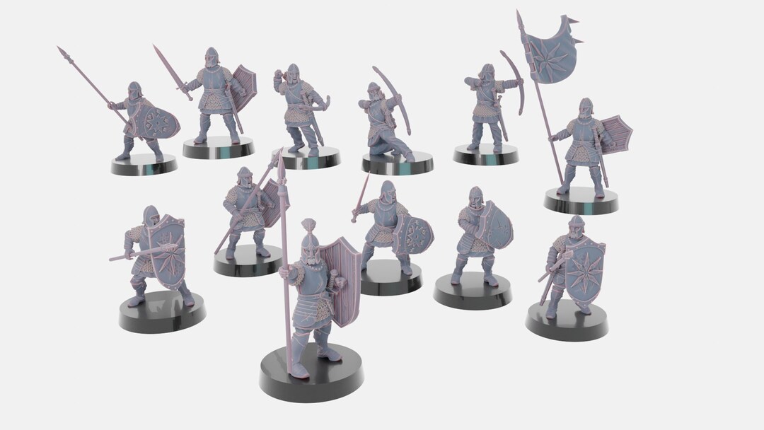 North Kingdom Soldiers | Kzk Minis | RESIN | Arthedain | Lord of the ...