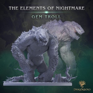 Gem Troll | Draco Studios | RESIN | Troll | Dungeon Monster | Fantasy ...