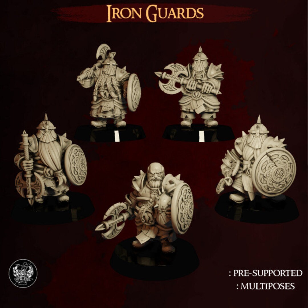 Dwarven Iron Guards | the Master Forge | RESIN | Dwarf Infantry | Stone ...