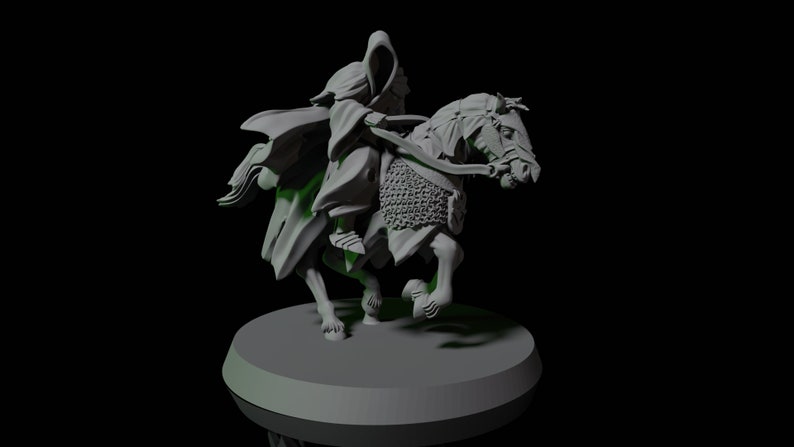 The Nine Wraiths (mounted) | Kzk Minis | RESIN | Forces of the Dark ...