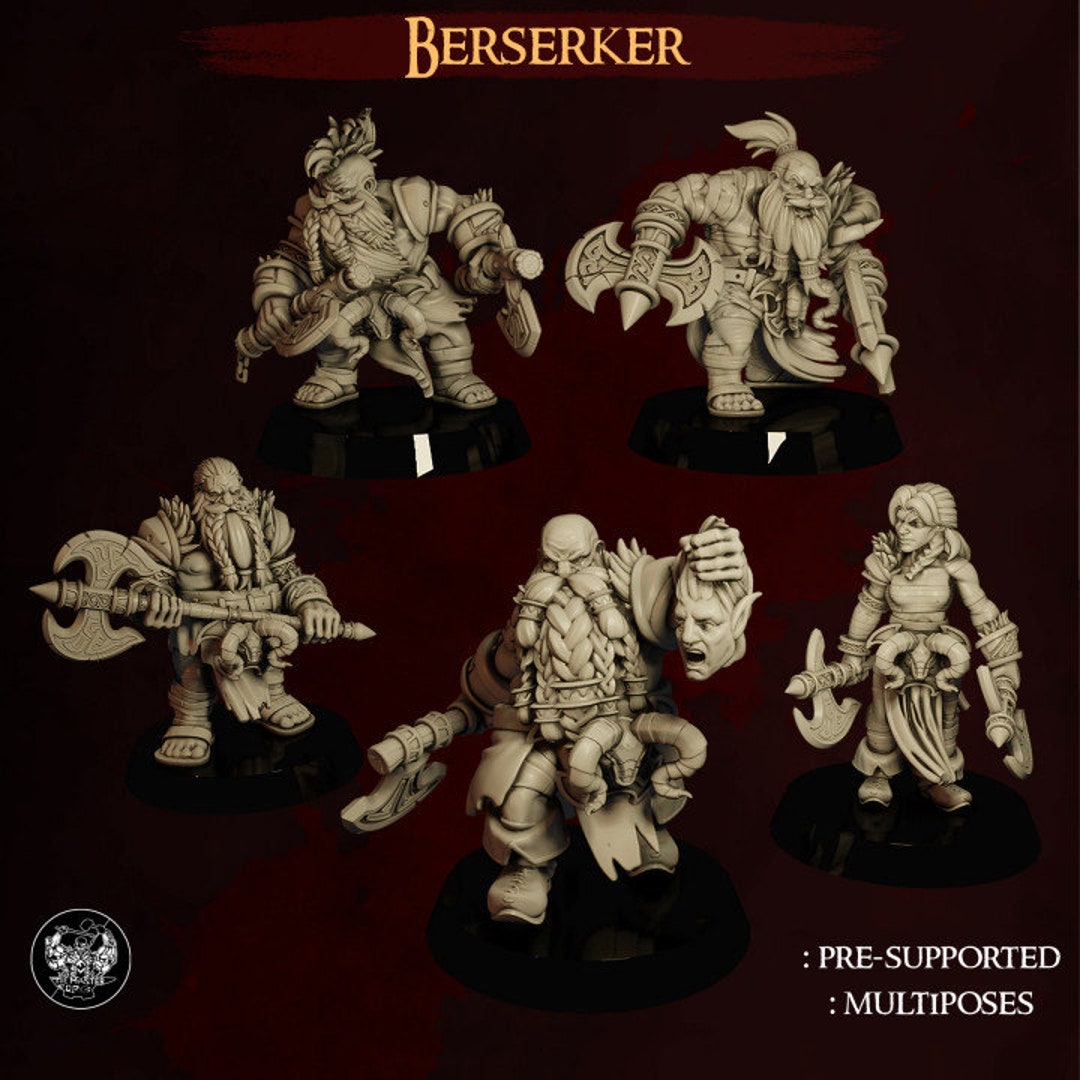 Dwarven Berserkers | the Master Forge | RESIN | Dwarf Infantry | Stone ...
