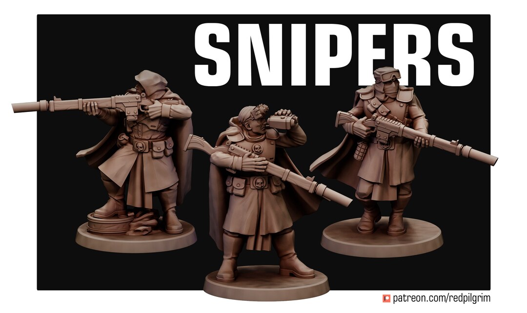 Desert Hawks Snipers | Red Pilgrim Miniatures | Imperial Soldiers ...