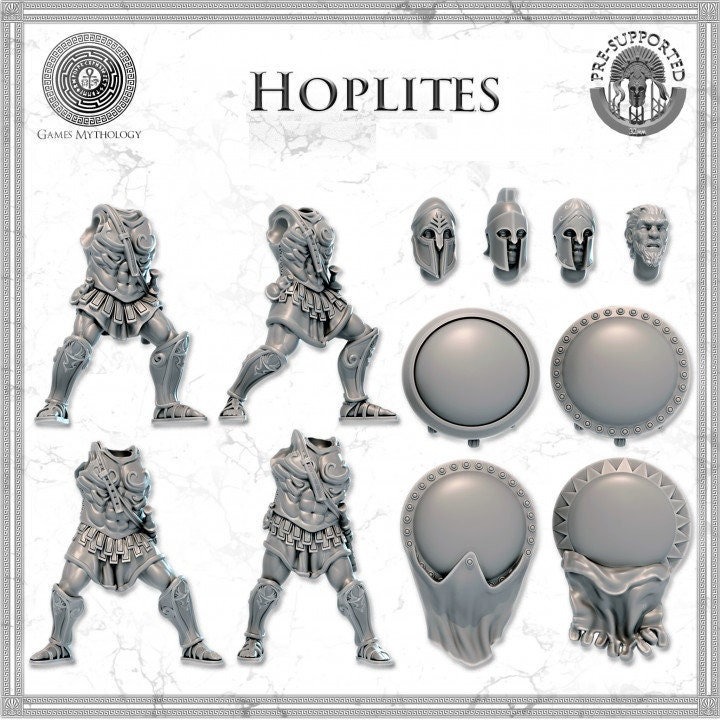 Greek Hoplite Modular Kit Games Mythology Spartan - Etsy