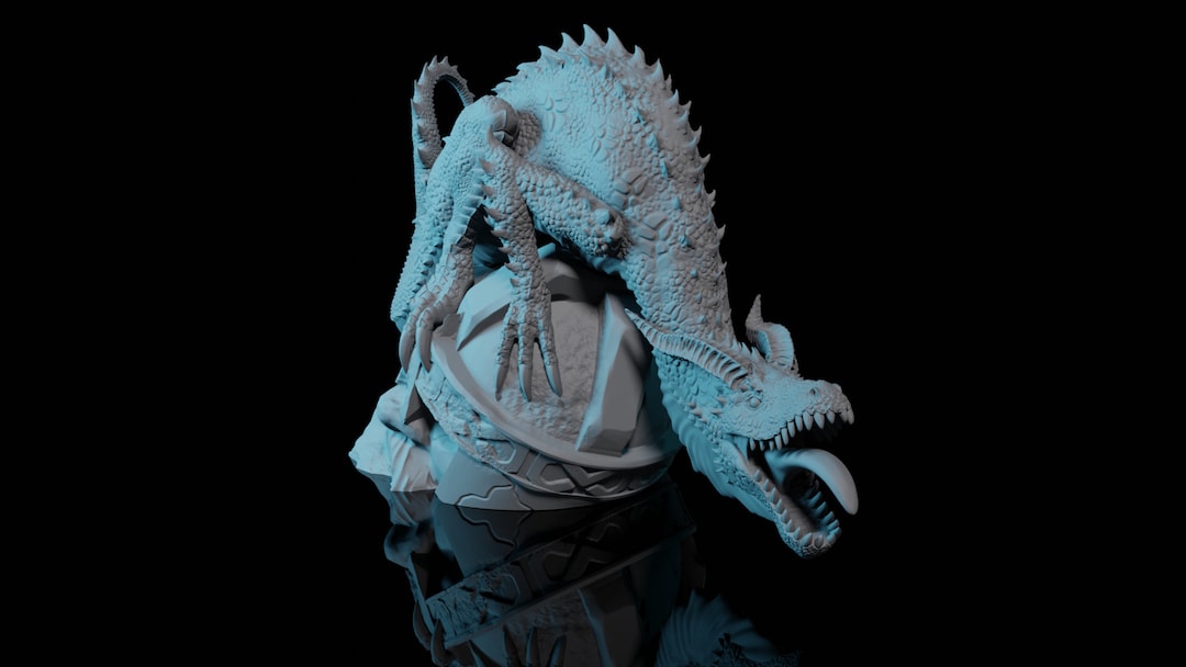 Wild Cave Drake | Kzk Minis | RESIN | Wild Monsters | Lord of the Rings ...