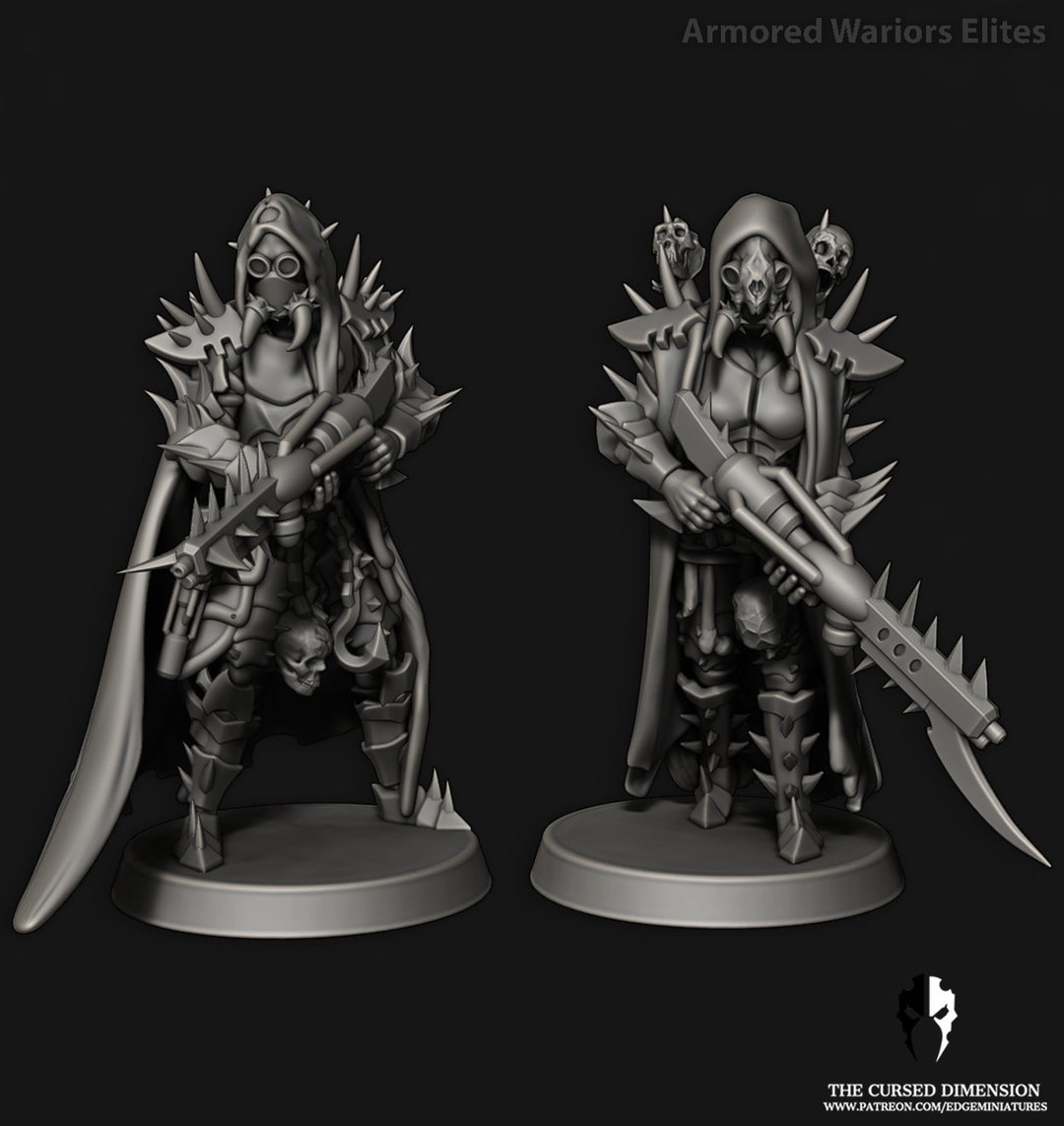 Sci Fi Elf Marauder Bounty Hunters Edge Miniatures RESIN Space Elves ...