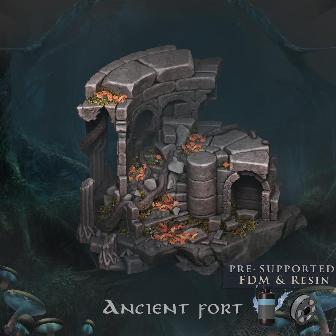 Ruined Elven Fort | Elven Realms: the Dark Forest | the Mines | FDM ...