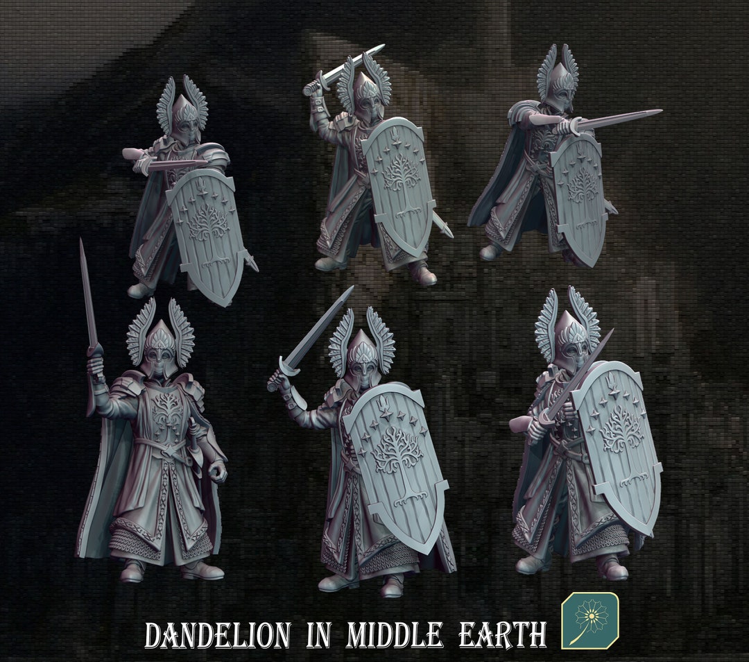 Fountain Guard of Grey Tower | Dandelion in Middle Earth | RESIN ...