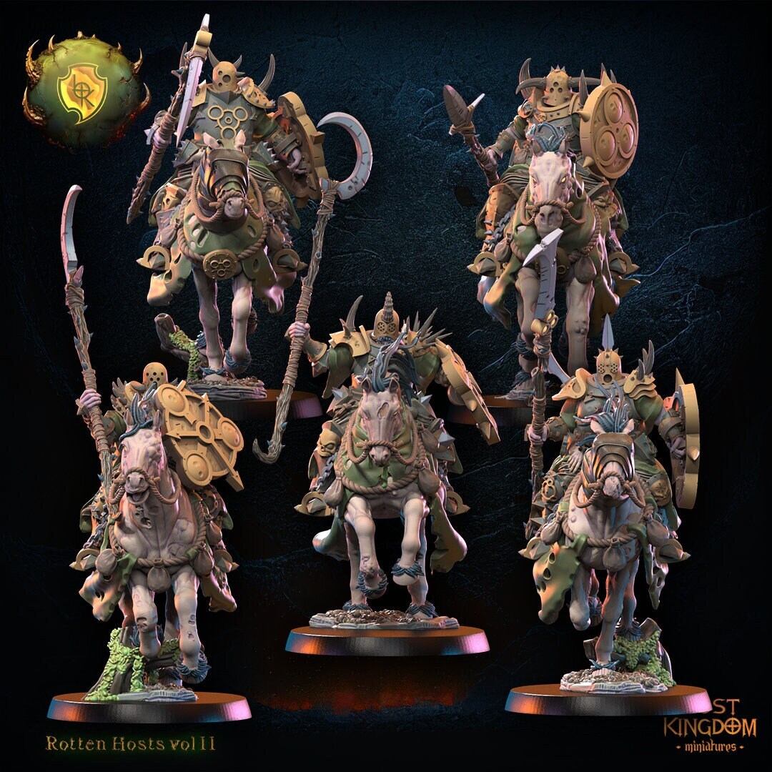 Disease Knights | Kingdom of Evil | Lost Kingdom Miniatures | RESIN ...