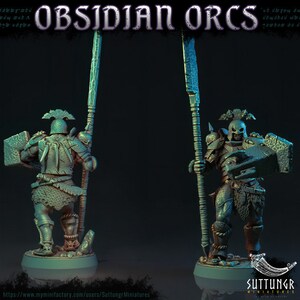 Obsidian Orcs Suttungr RESIN Servants of the Dark Lord Fantasy RPG ...
