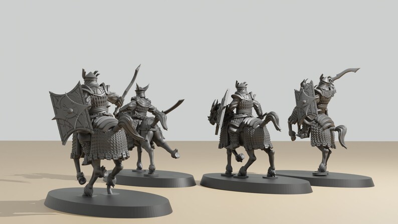Easterling Golden Horde Dragon Riders | Kzk Minis | RESIN | Soldiers of ...