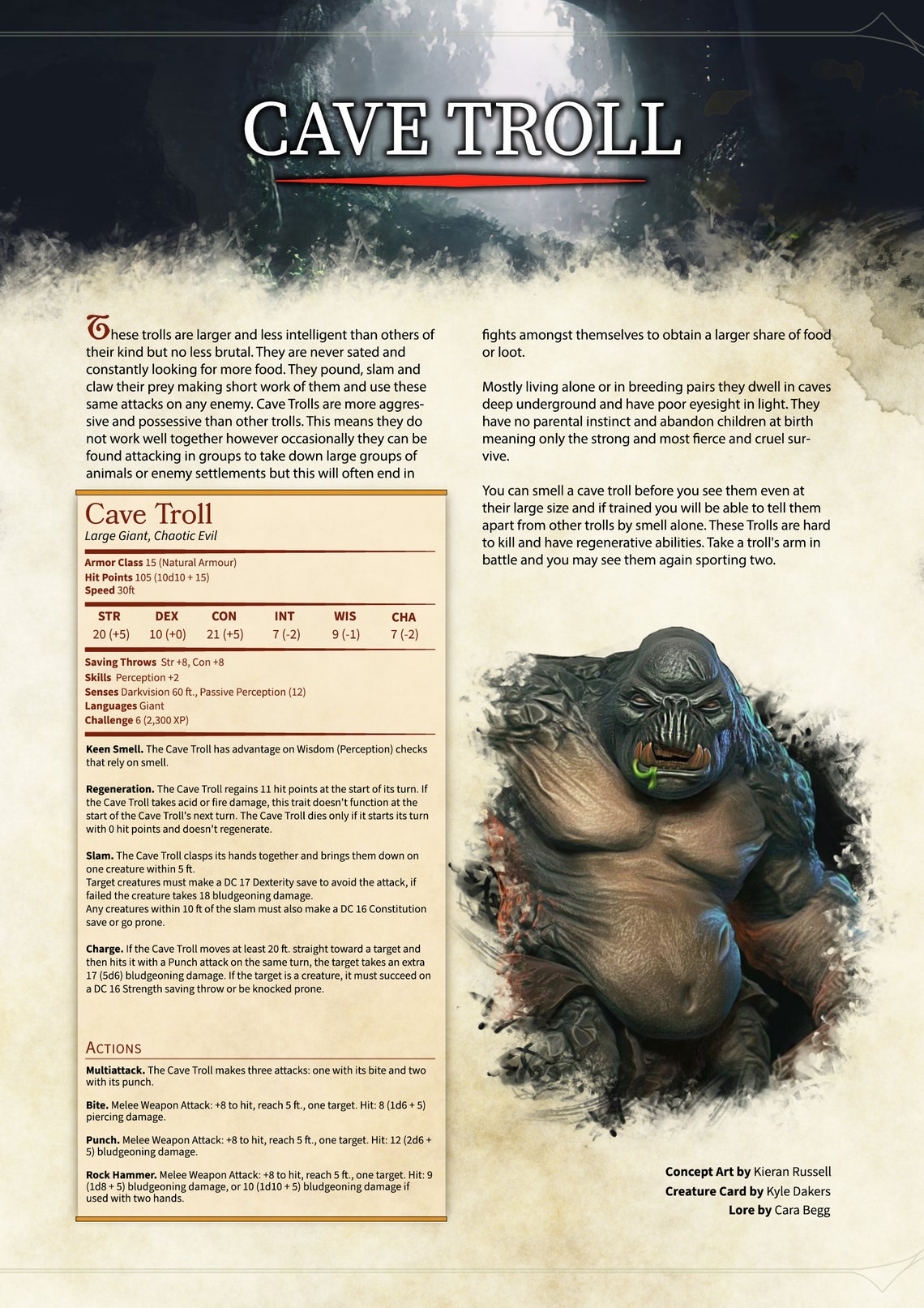 Cave Trolls | Suttungr |RESIN| Servants of the Dark Lord | Fantasy ...