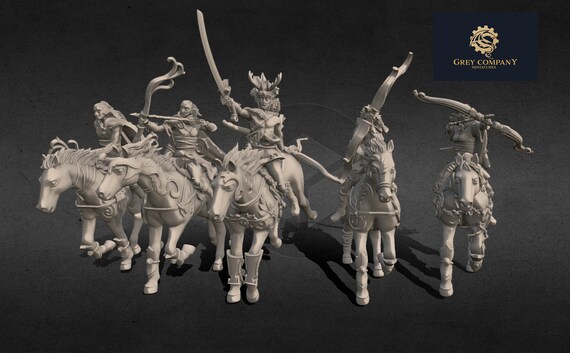 Wood Elves Heath Hunters Holo Miniatures RESIN Forest - Etsy