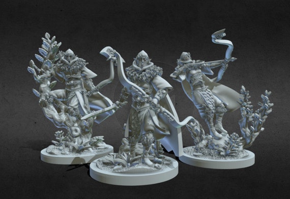 High Elves Grey Watchers Holo Miniatures RESIN Forest - Etsy