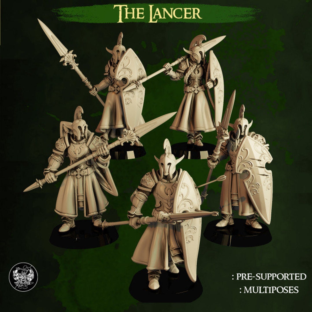 High Elves Warden Lancers | the Master Forge | RESIN | High Elven ...