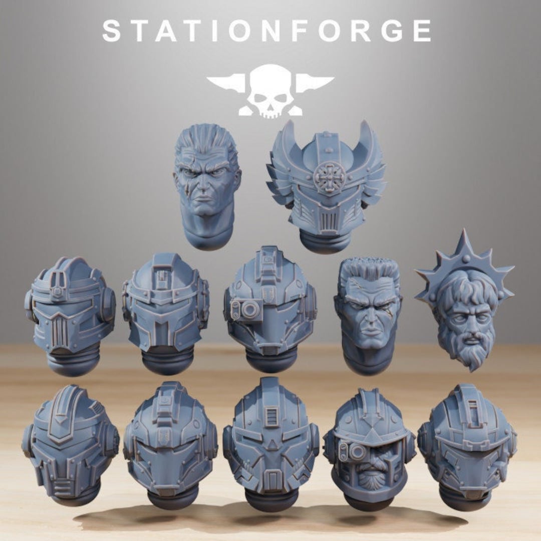 Socratis Reinforcer Heads | Station Forge | RESIN | Imperial Marines ...