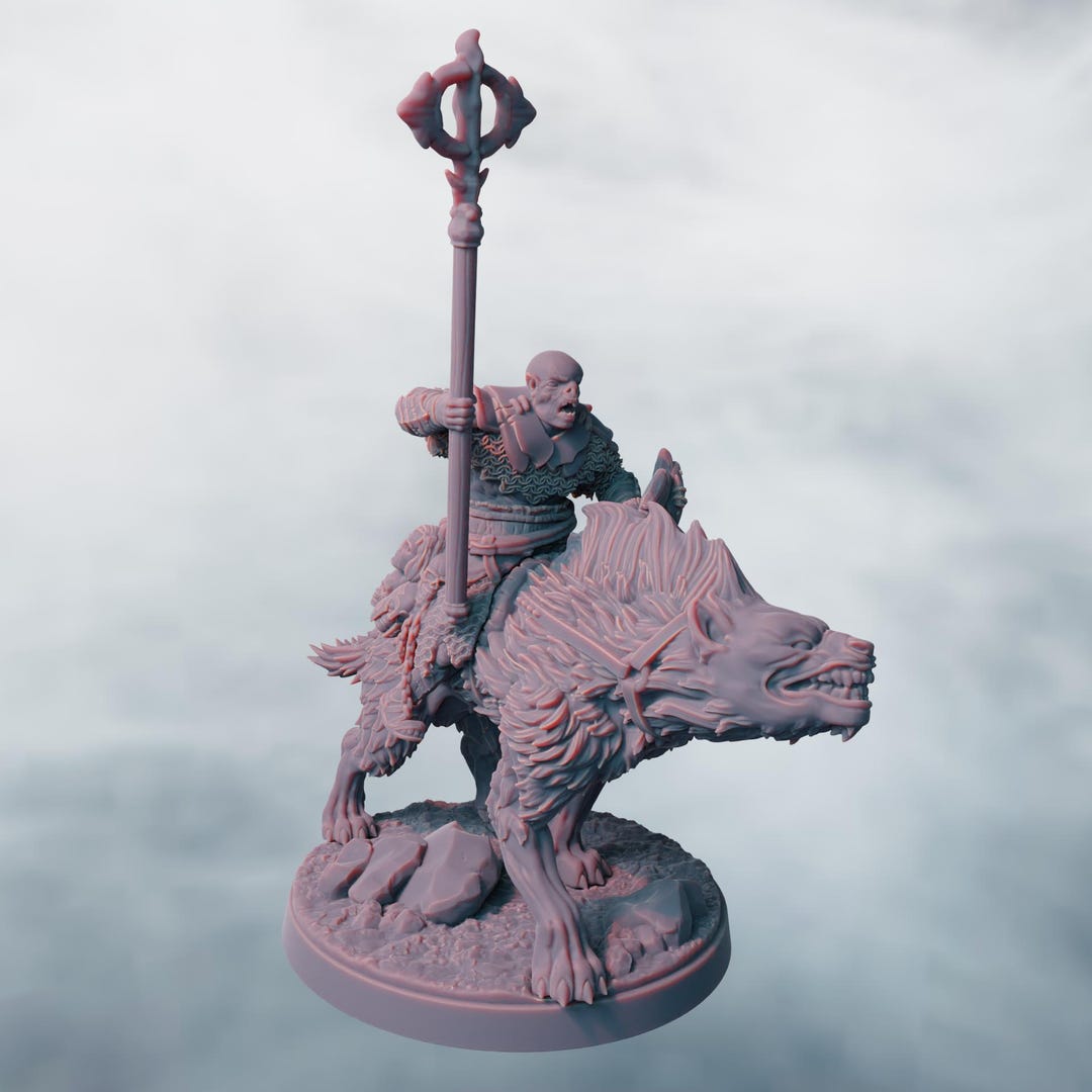 Warg Rider Shaman | Papel 3d | RESIN | Lord of the Rings | White Hand ...