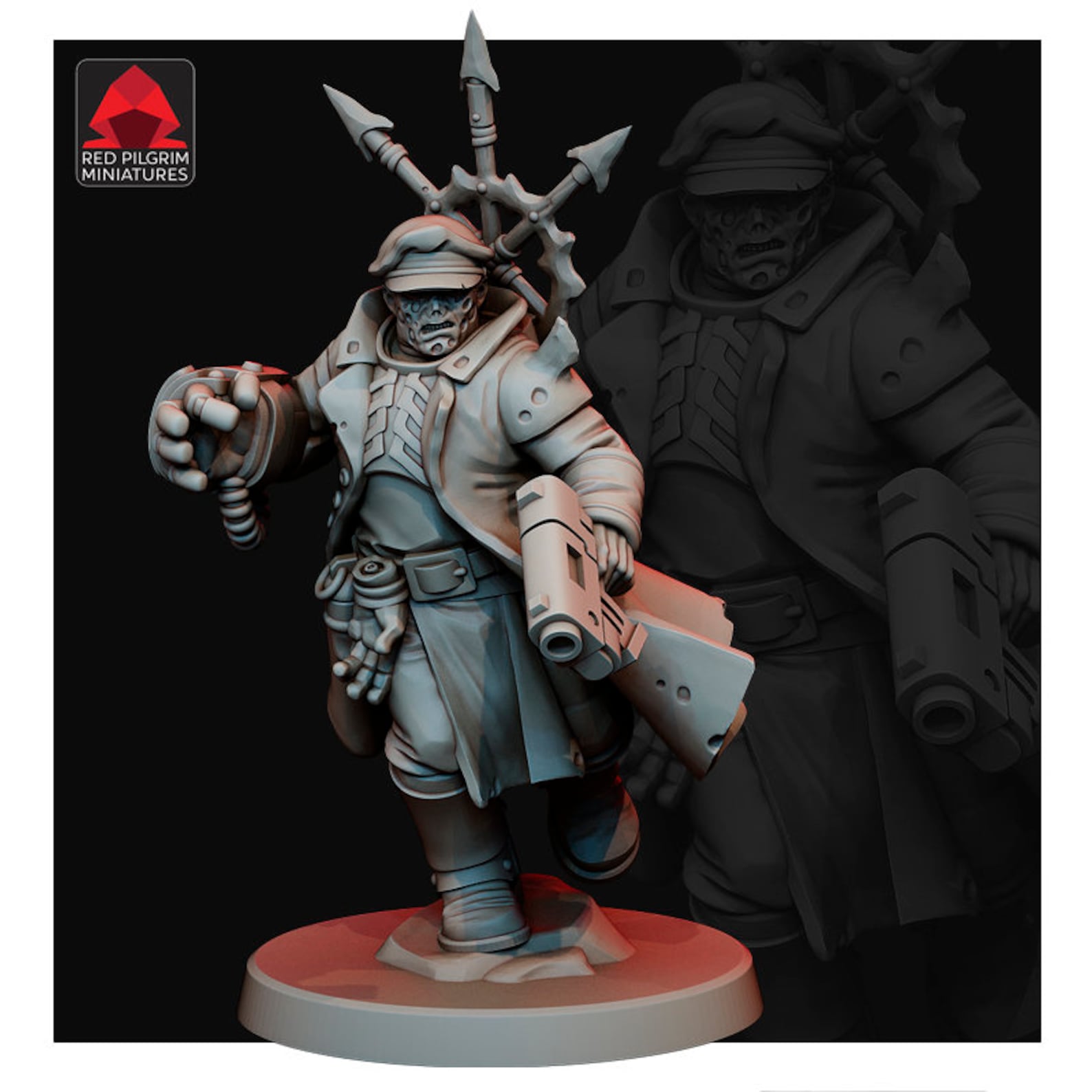 Oathbreaker Commandant | Red Pilgrim Miniatures | Corrupted Imperial ...