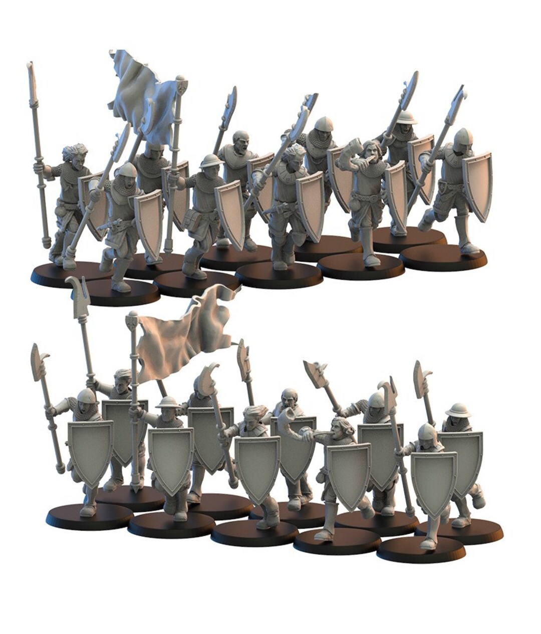 Mercian Spearmen | Kingdom of Mercia | Lost Kingdom Miniatures | RESIN ...