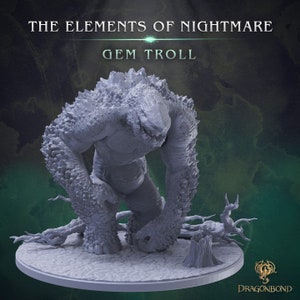 Gem Troll | Draco Studios | RESIN | Troll | Dungeon Monster | Fantasy ...
