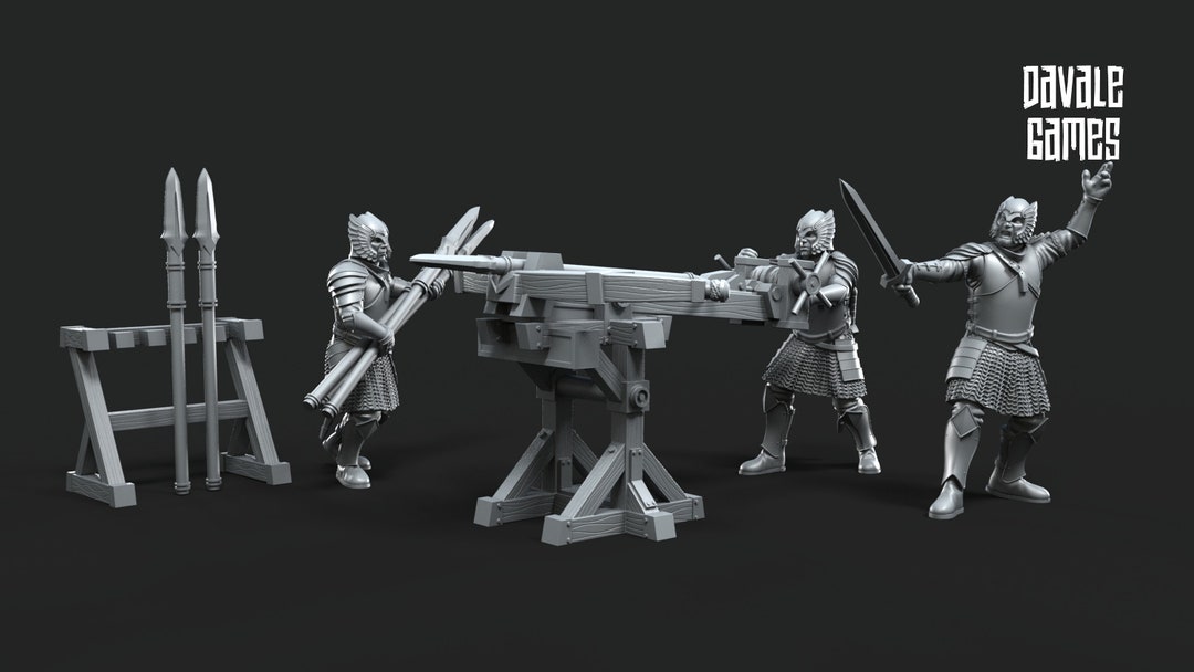 Grey Castle Ballista Crew | Davale Games | RESIN | Lord of the Rings ...