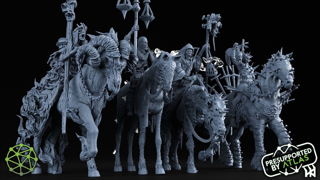 The Four Horsemen of the Apocalypse, 1/12 Scale COMPLETE SET | ATLAS ...