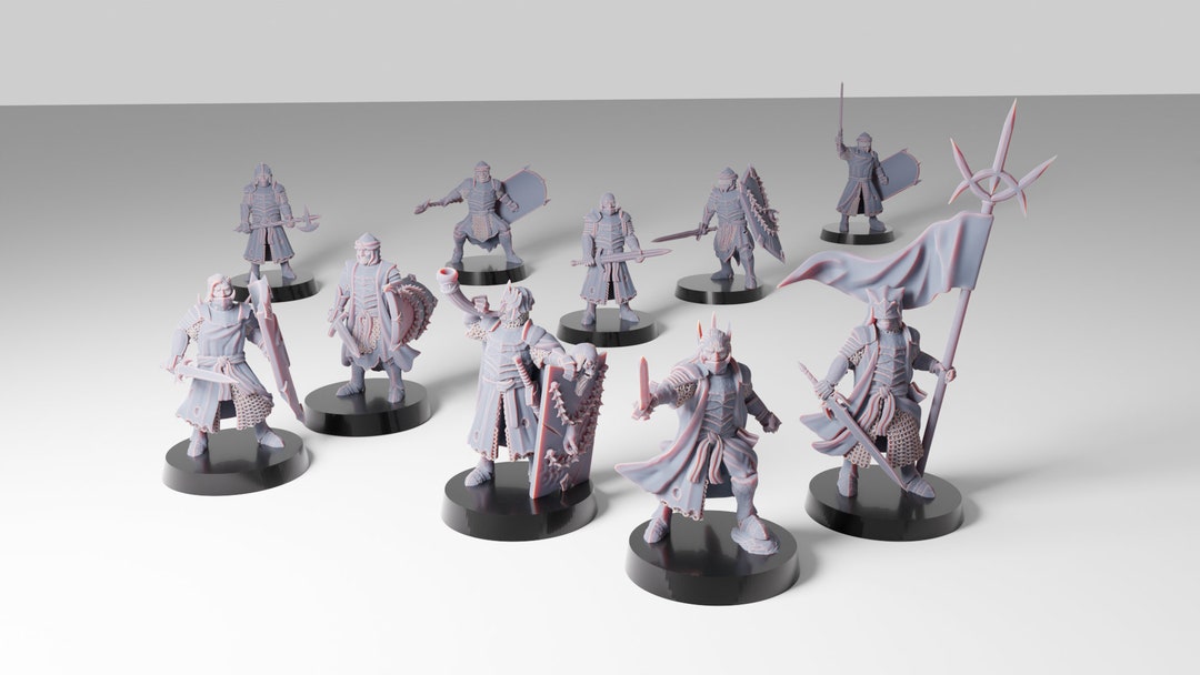 Dark-souled Warriors | KZK | RESIN | Lord of the Rings | Black ...