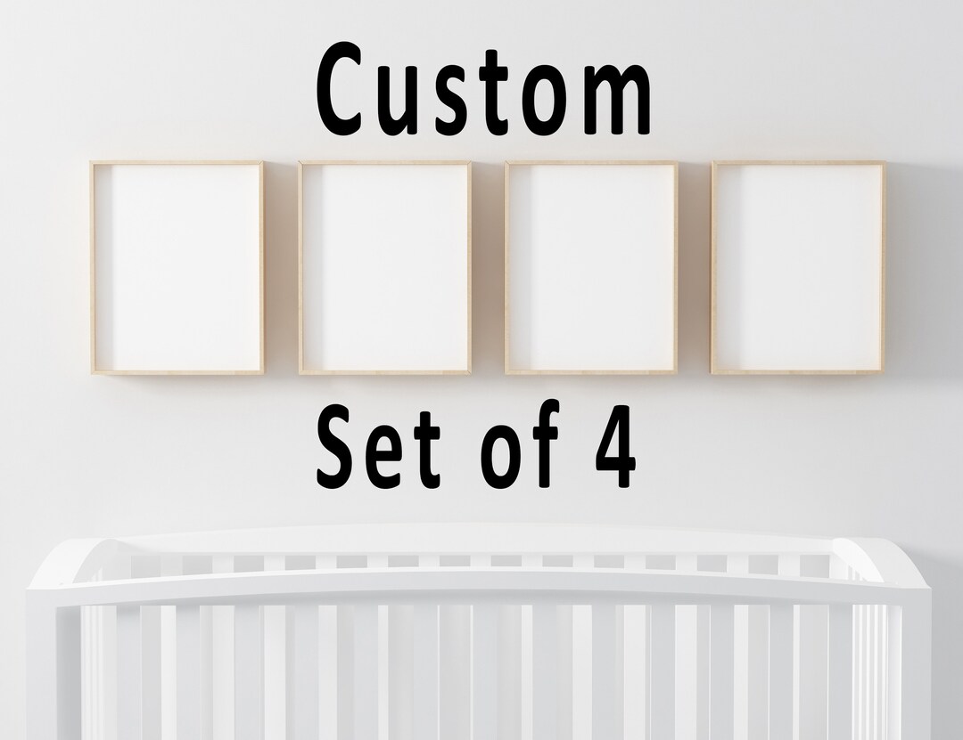 Custom Set of 4, INSTANT DOWNLOAD - Etsy